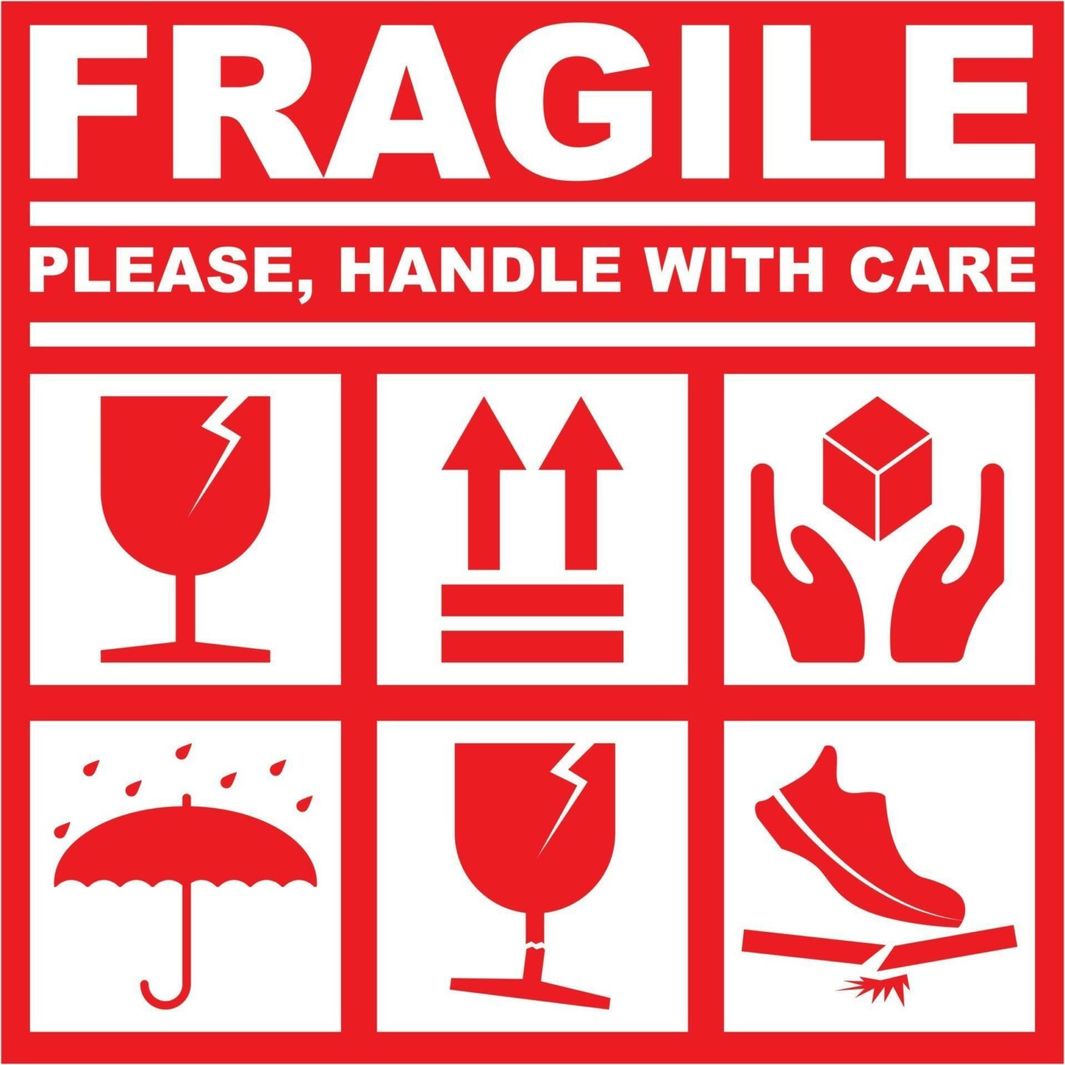 Kumpulan Fragile Logo Terbagus dan Terlengkap - Blog Pengajar Tekno