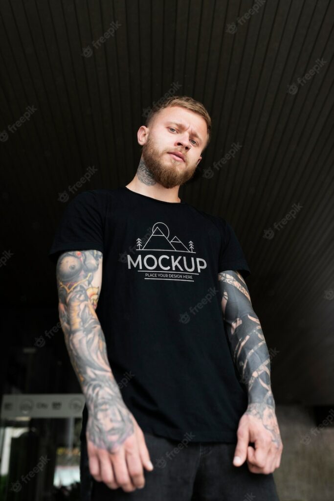 Kumpulan Mockup Kaos Hitam Terbagus dan Terlengkap - Blog Pengajar Tekno