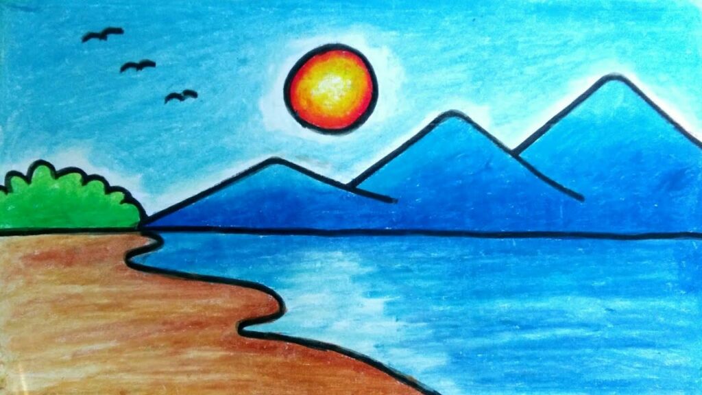 Gambar Pemandangan Alam Yang Mudah Untuk Anak SD - Blog Pengajar Tekno