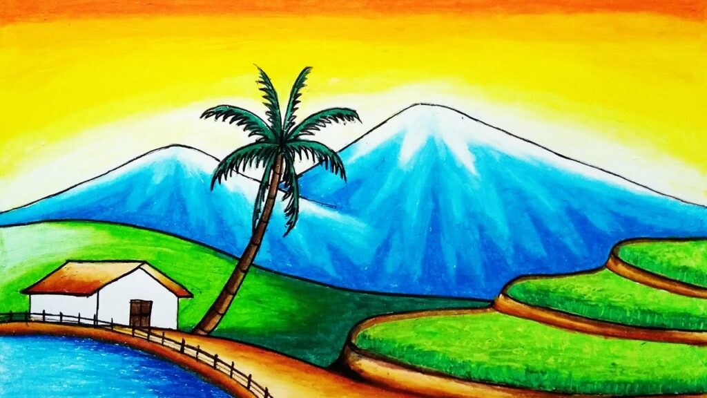 Gambar Pemandangan Alam Yang Mudah Untuk Anak SD - Blog Pengajar Tekno