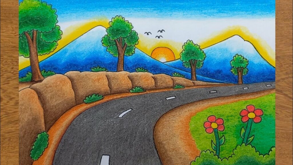 Gambar Pemandangan Alam Yang Mudah Untuk Anak SD - Blog Pengajar Tekno