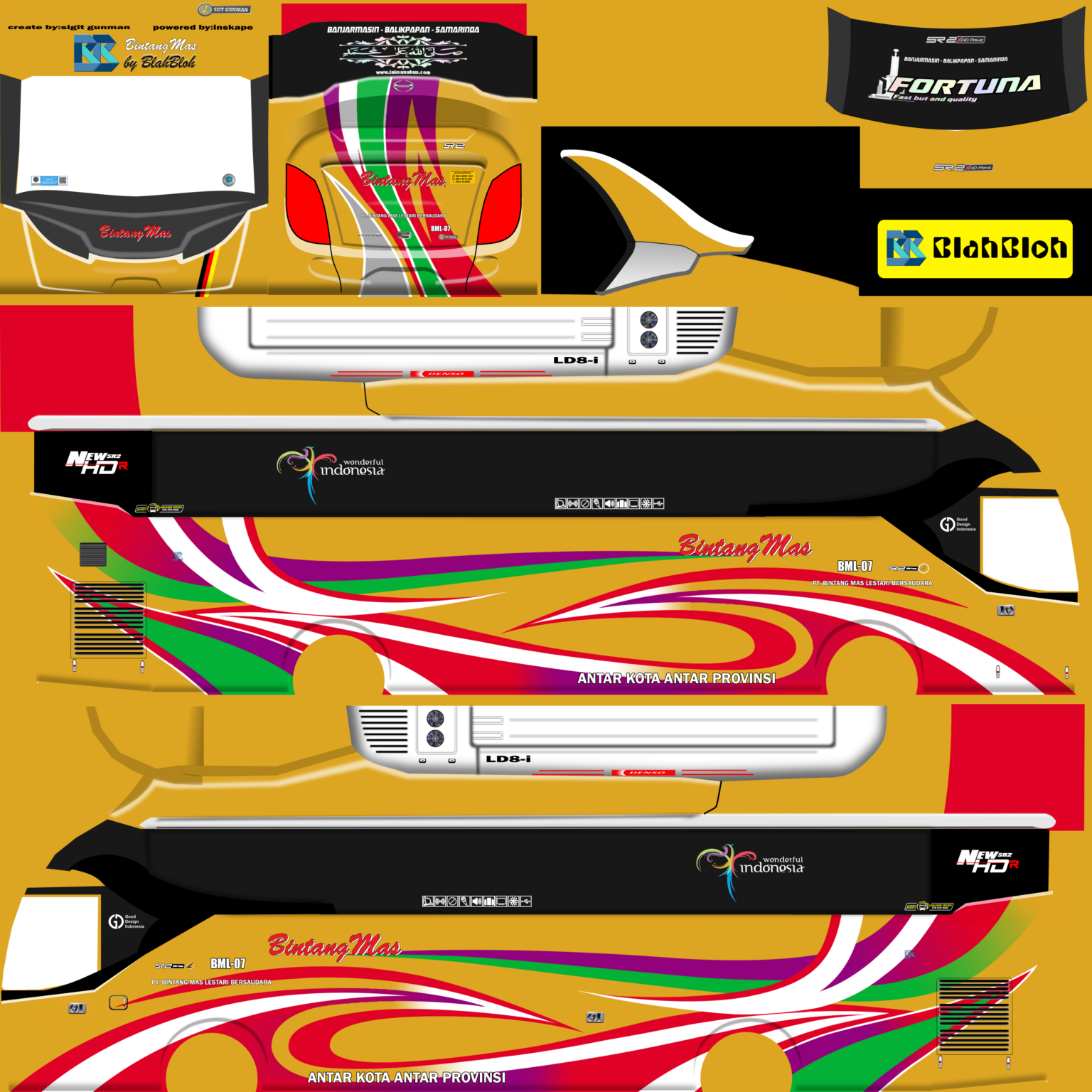 Kumpulan Livery Bussid Arjuna XHD Jetbus 3 Keren dan Lengkap - Blog Pengajar Tekno