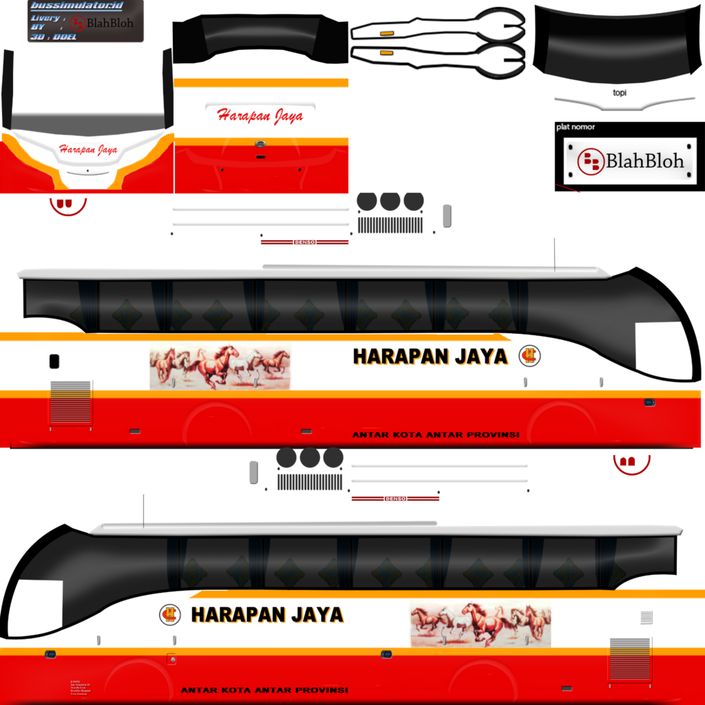 Kumpulan Livery Bussid Harapan Jaya Terbaik Lengkap - Blog Pengajar Tekno