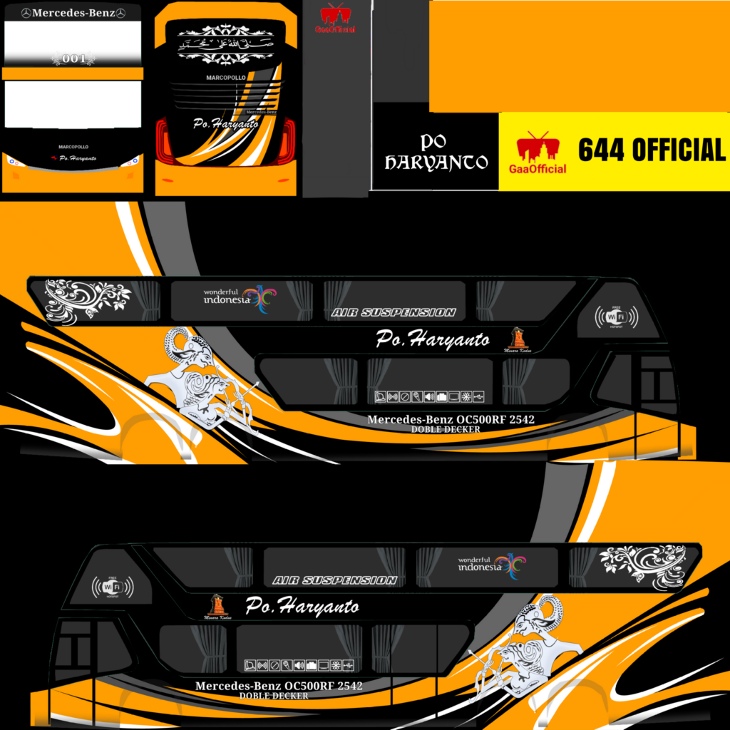 Kumpulan Livery Bussid PO Haryanto Keren Banget Lengkap - Blog Pengajar ...