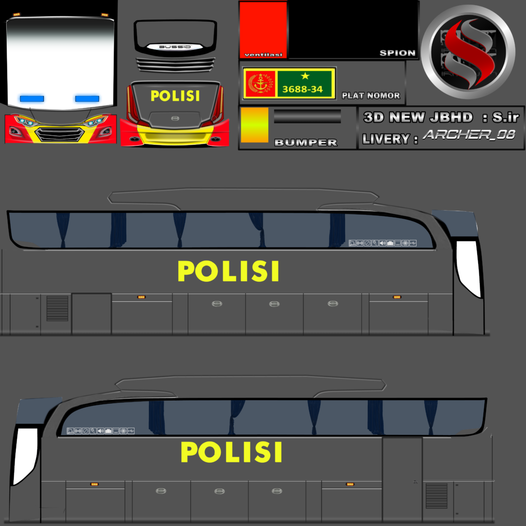 Kumpulan Livery Bussid Polisi Keren, Terbaik, Lengkap Untukmu - Blog Pengajar Tekno
