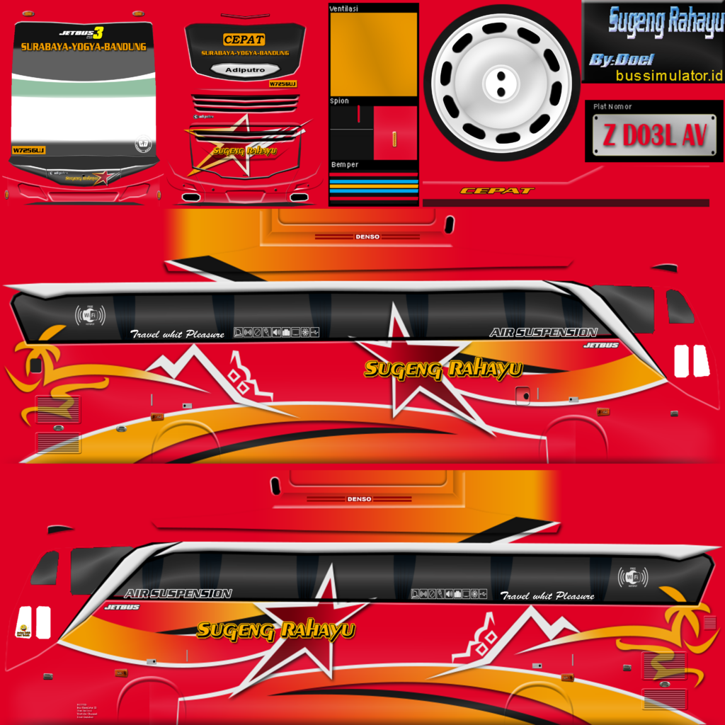 Kumpulan Livery Bussid Sugeng Rahayu Bagus dan Keren - Blog Pengajar Tekno