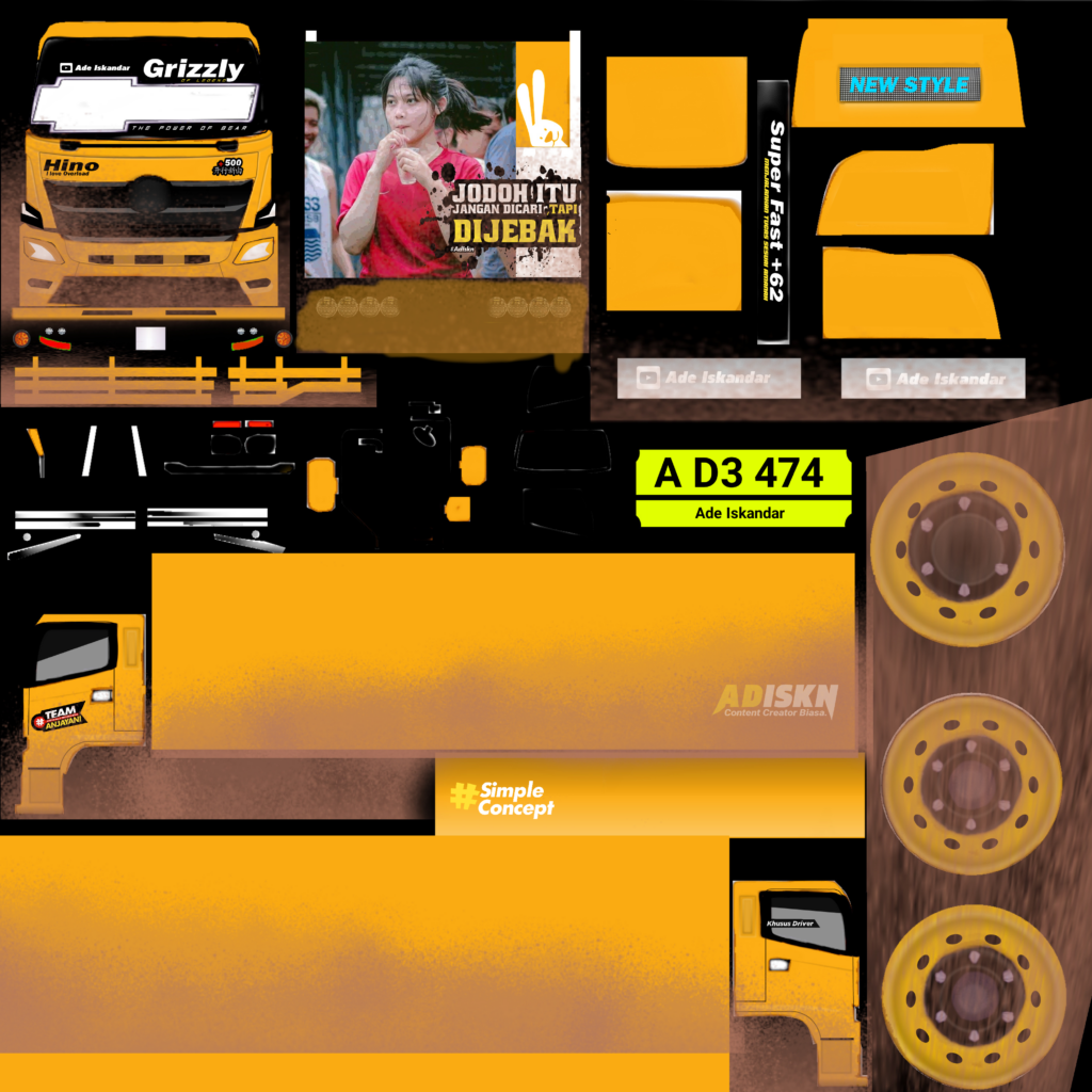 Kumpulan Livery Dump Truck Hino 500 Bussid Keren Lengkap - Blog ...