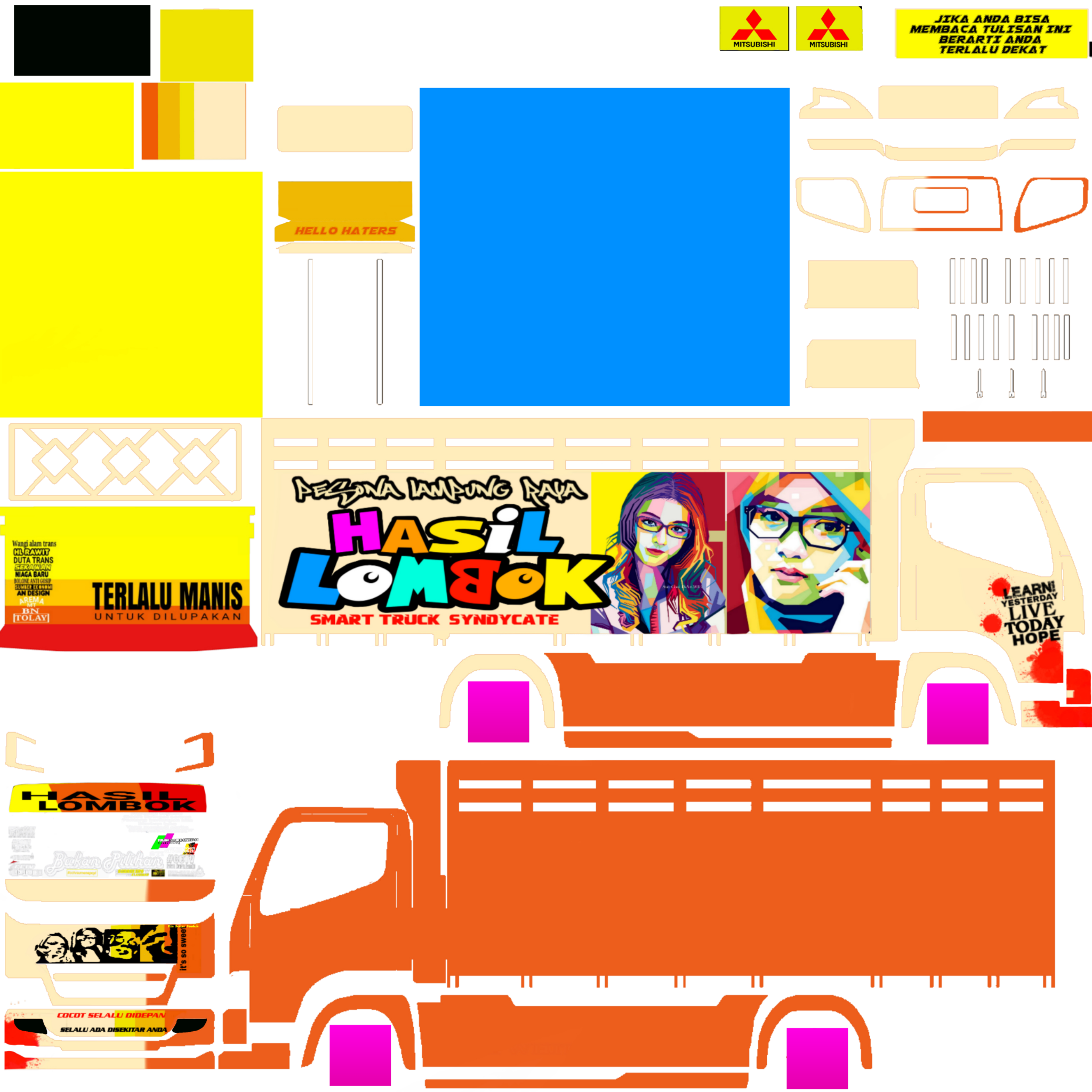 Kumpulan Livery Truck Canter Terbagus dan Keren Lengkap - Blog Pengajar ...