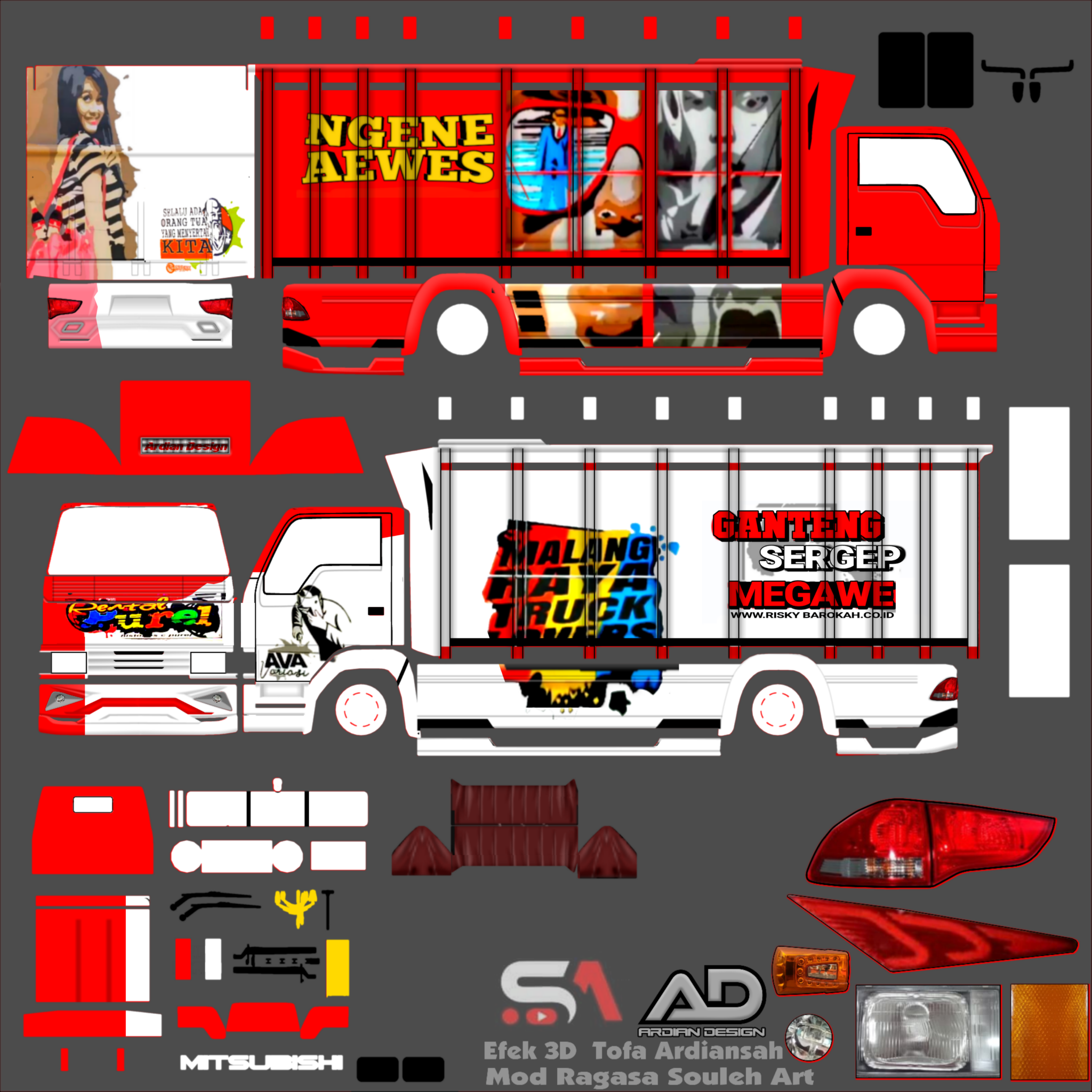 Kumpulan Livery Truck Canter Terbagus dan Keren Lengkap - Blog Pengajar ...