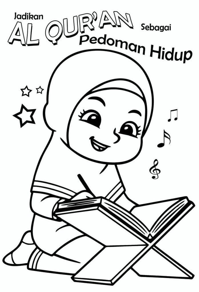 Kumpulan Gambar Islami Untuk Lomba Mewarnai Terbagus Lengkap - Blog ...