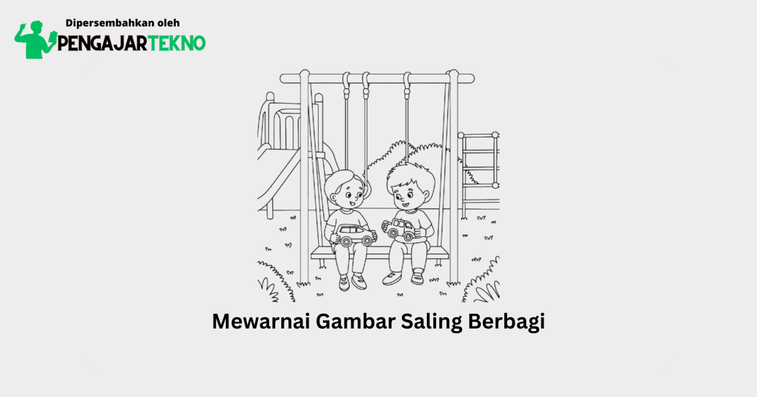 Mewarnai Gambar Saling Berbagi - Blog Pengajar Tekno