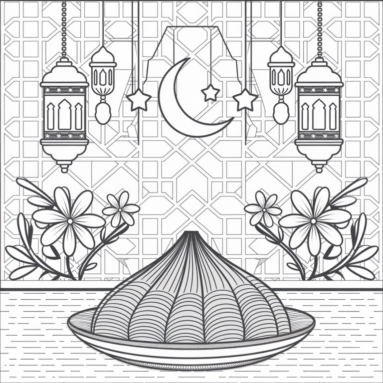 30 Gambar Mewarnai Bulan Ramadhan untuk Anak-Anak - Blog Pengajar Tekno