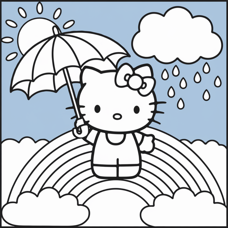 30 Gambar Hello Kitty yang Belum Diwarnai untuk Diwarnai - Blog ...