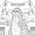 30 Ide Gambar Mewarnai Godzilla untuk Kreativitas Anda - Blog Pengajar ...
