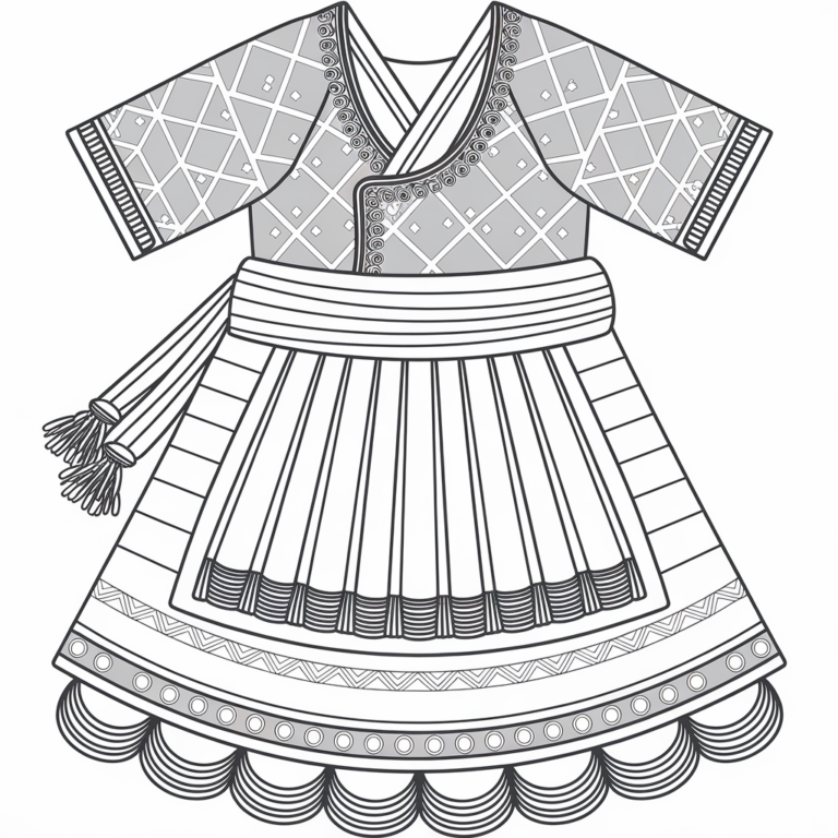 30 Gambar Baju untuk Mewarnai - Blog Pengajar Tekno