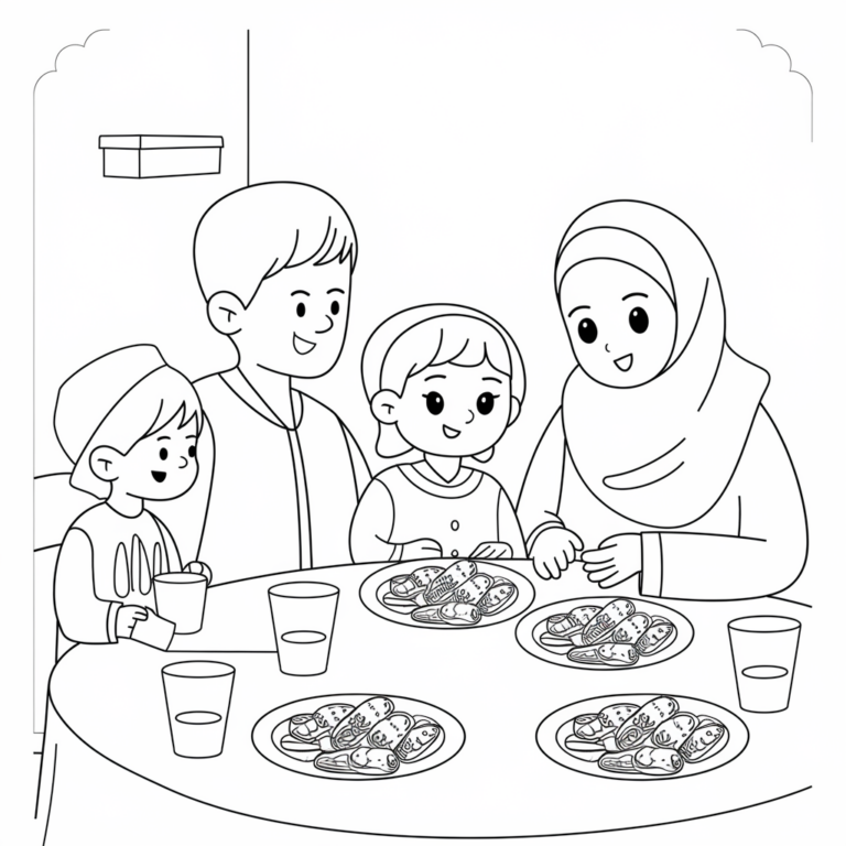 30 Gambar Mewarnai Bulan Ramadhan untuk Anak-Anak - Blog Pengajar Tekno
