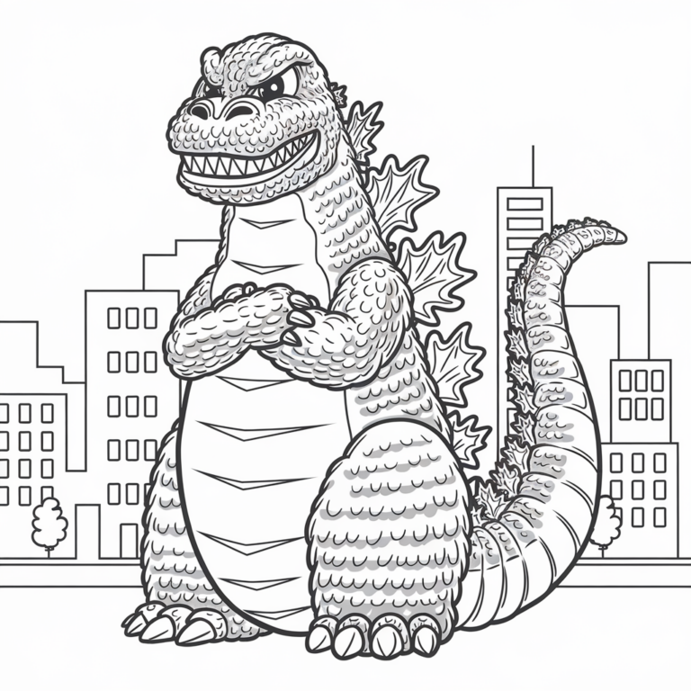 30 Ide Gambar Mewarnai Godzilla untuk Kreativitas Anda - Blog Pengajar ...