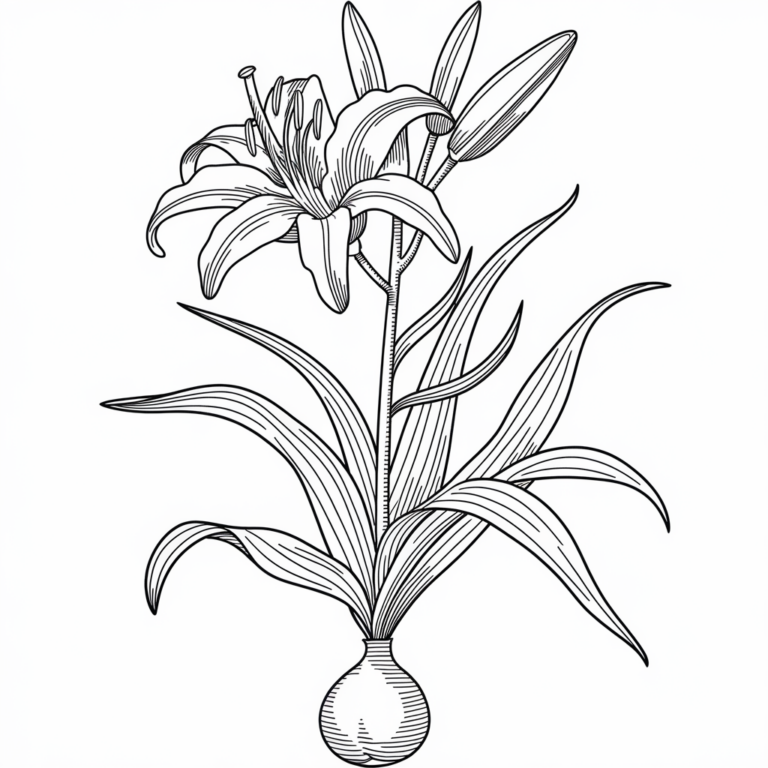 gambar bunga yang belum di warnai - Blog Pengajar Tekno