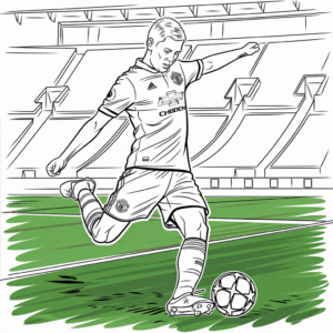 Gambar Mewarnai Pemain Sepak Bola - Blog Pengajar Tekno