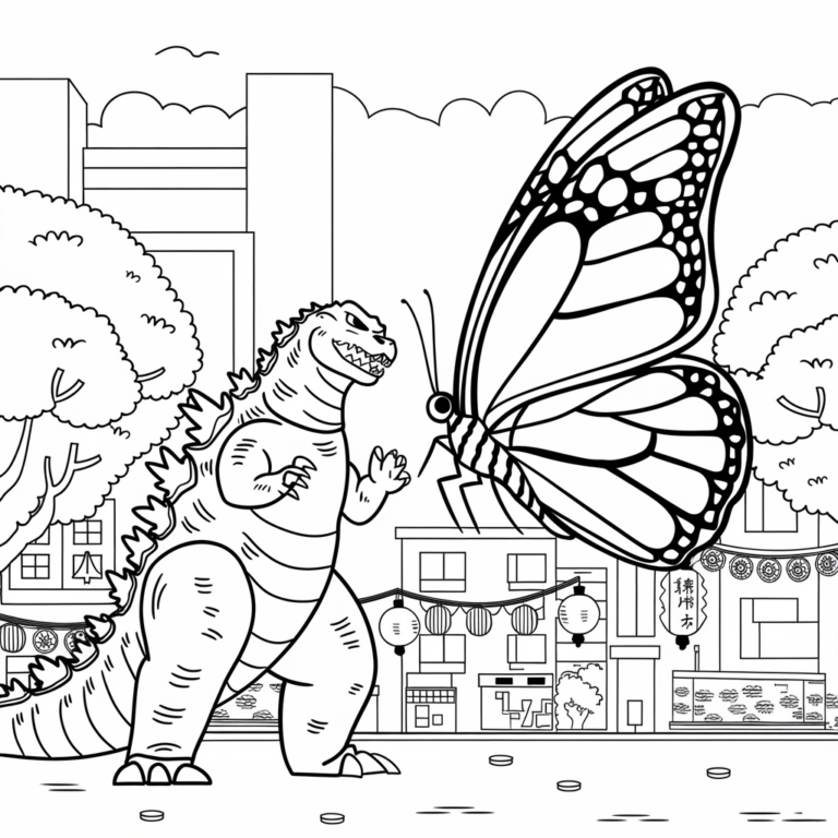 30 Ide Gambar Mewarnai Godzilla untuk Kreativitas Anda - Blog Pengajar ...