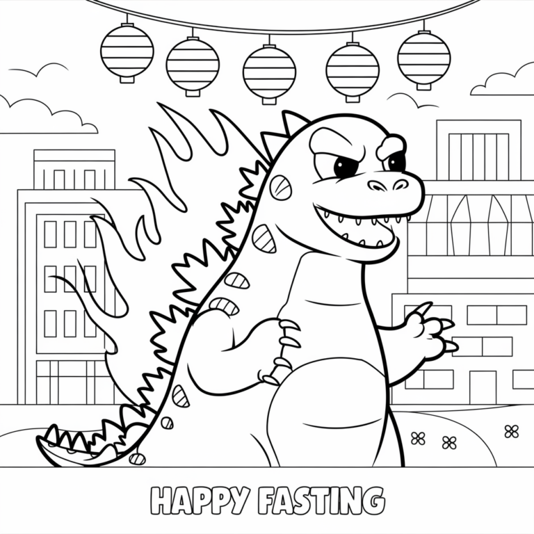 30 Ide Gambar Mewarnai Godzilla untuk Kreativitas Anda - Blog Pengajar ...
