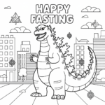 30 Ide Gambar Mewarnai Godzilla untuk Kreativitas Anda - Blog Pengajar ...
