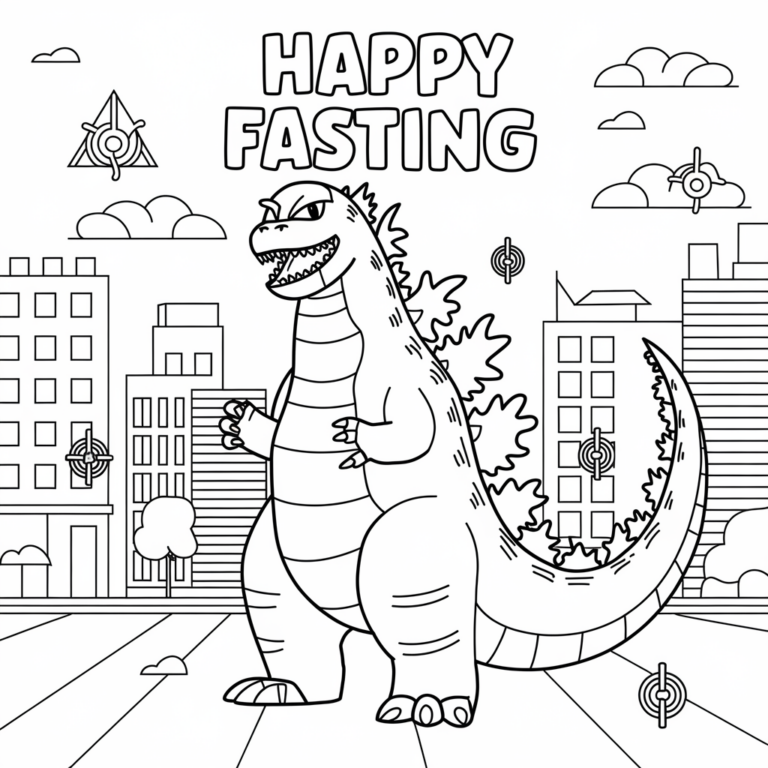 30 Ide Gambar Mewarnai Godzilla untuk Kreativitas Anda - Blog Pengajar ...