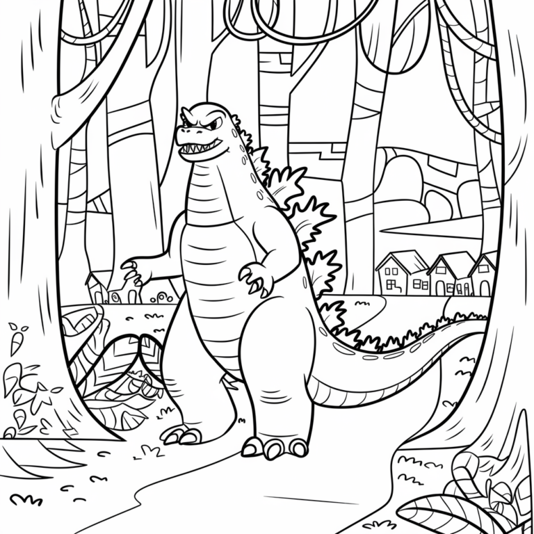 30 Ide Gambar Mewarnai Godzilla untuk Kreativitas Anda - Blog Pengajar ...