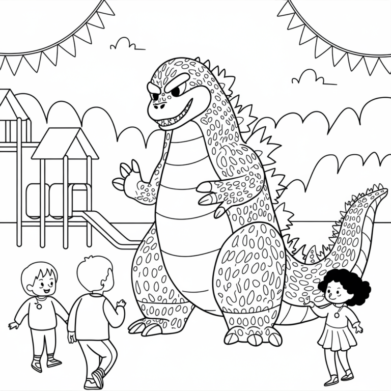 30 Ide Gambar Mewarnai Godzilla untuk Kreativitas Anda - Blog Pengajar ...
