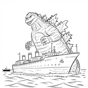 30 Ide Gambar Mewarnai Godzilla untuk Kreativitas Anda - Blog Pengajar ...