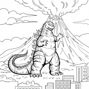 30 Ide Gambar Mewarnai Godzilla untuk Kreativitas Anda - Blog Pengajar ...