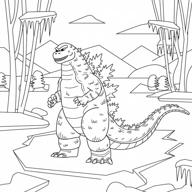 30 Ide Gambar Mewarnai Godzilla untuk Kreativitas Anda - Blog Pengajar ...