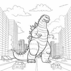 30 Ide Gambar Mewarnai Godzilla untuk Kreativitas Anda - Blog Pengajar ...