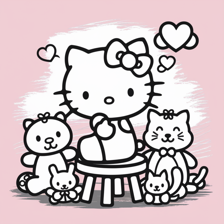30 Gambar Hello Kitty yang Belum Diwarnai untuk Diwarnai - Blog ...