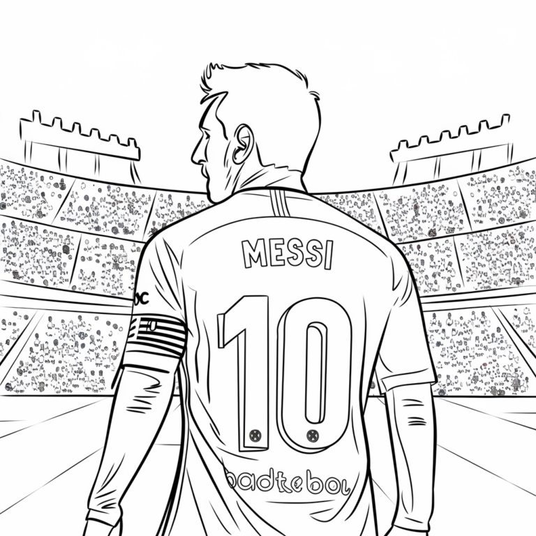 30 Gambar Mewarnai Messi untuk Diwarnai - Blog Pengajar Tekno