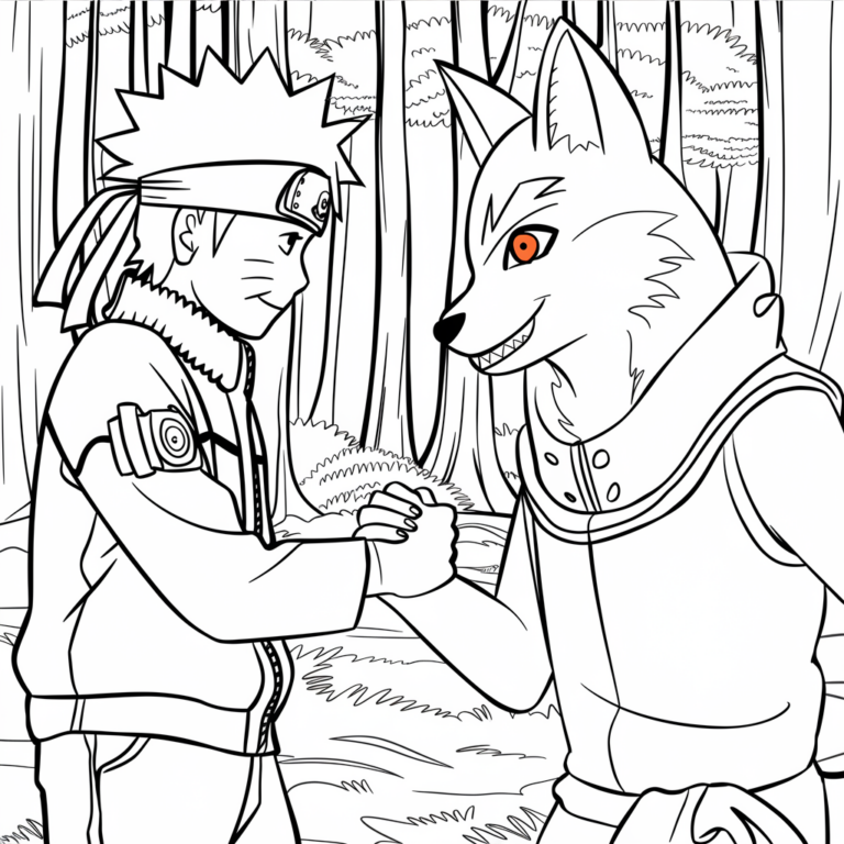 Gambar Mewarnai Naruto Kyubi, Aktivitas Seru untuk Penggemar Anime ...