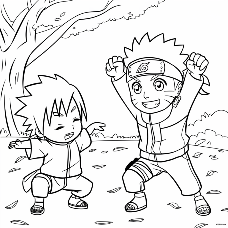 30 Ide Gambar Mewarnai Naruto dan Sasuke - Blog Pengajar Tekno