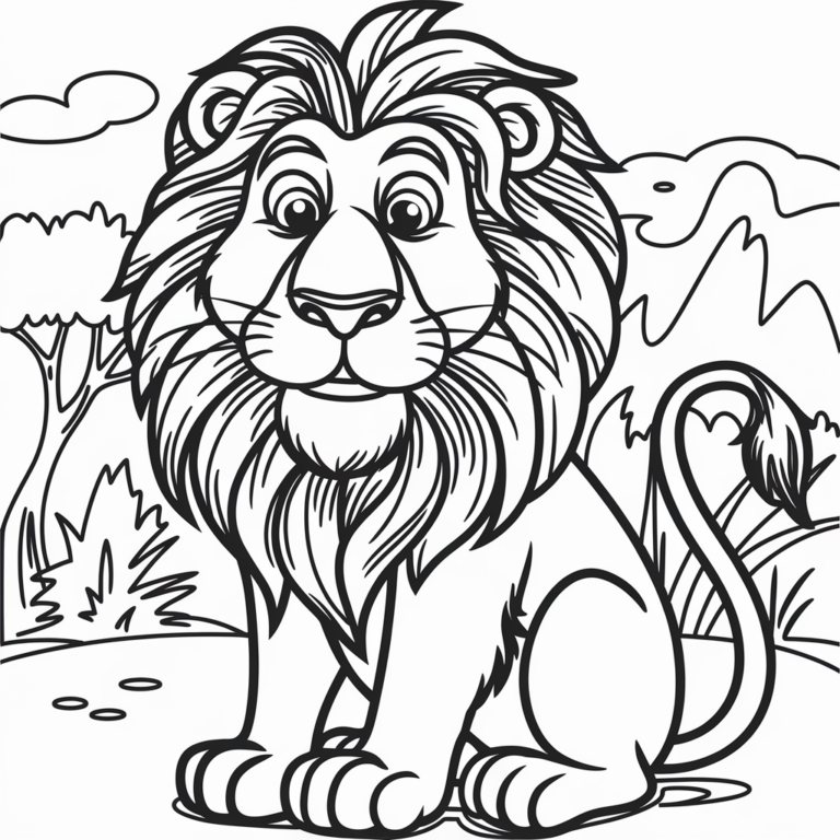Gambar Singa Mewarnai: Aktivitas Edukatif dan Menyenangkan untuk Anak ...