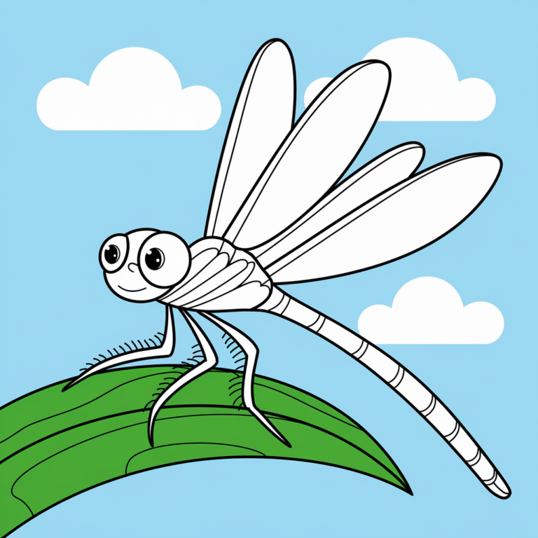 Gambar Capung untuk Diwarnai - Blog Pengajar Tekno