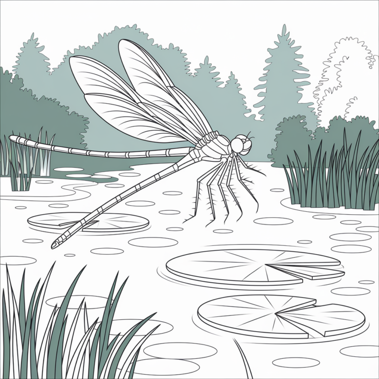 Gambar Capung untuk Diwarnai - Blog Pengajar Tekno