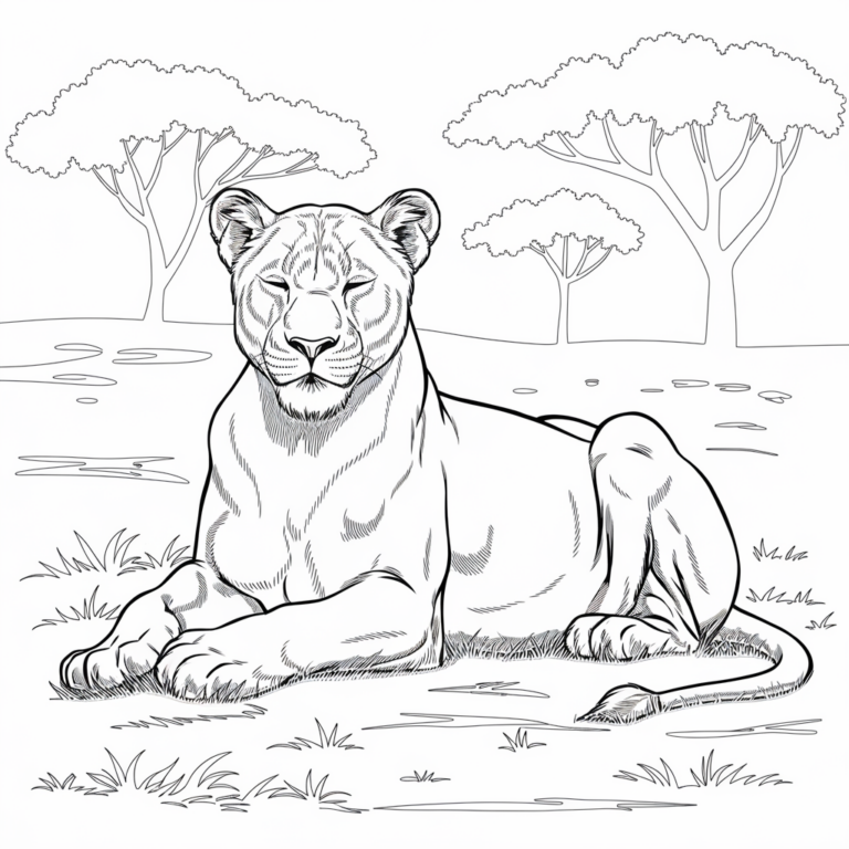 Gambar Singa Mewarnai: Aktivitas Edukatif dan Menyenangkan untuk Anak ...