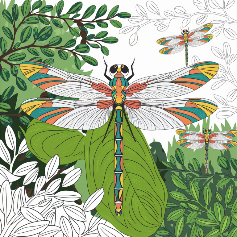 Gambar Capung untuk Diwarnai - Blog Pengajar Tekno