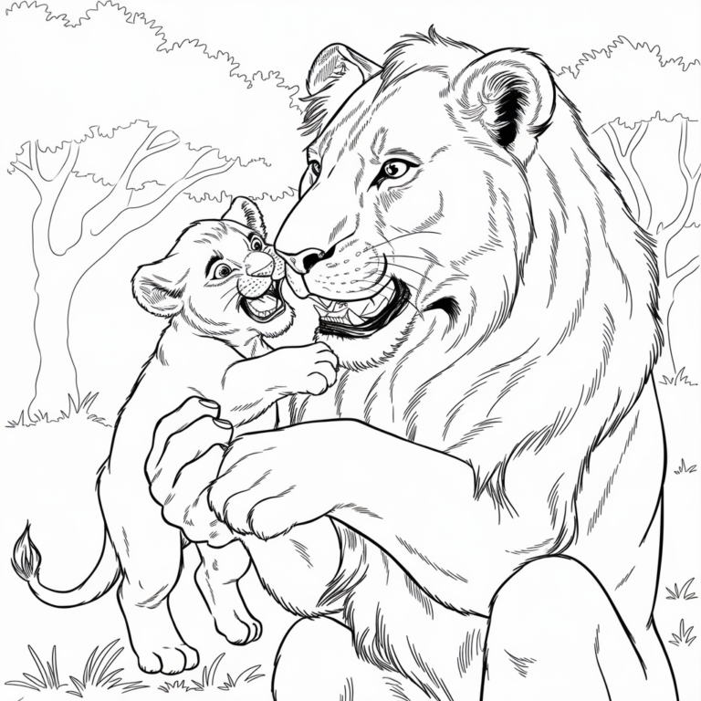 Gambar Singa Mewarnai: Aktivitas Edukatif dan Menyenangkan untuk Anak ...