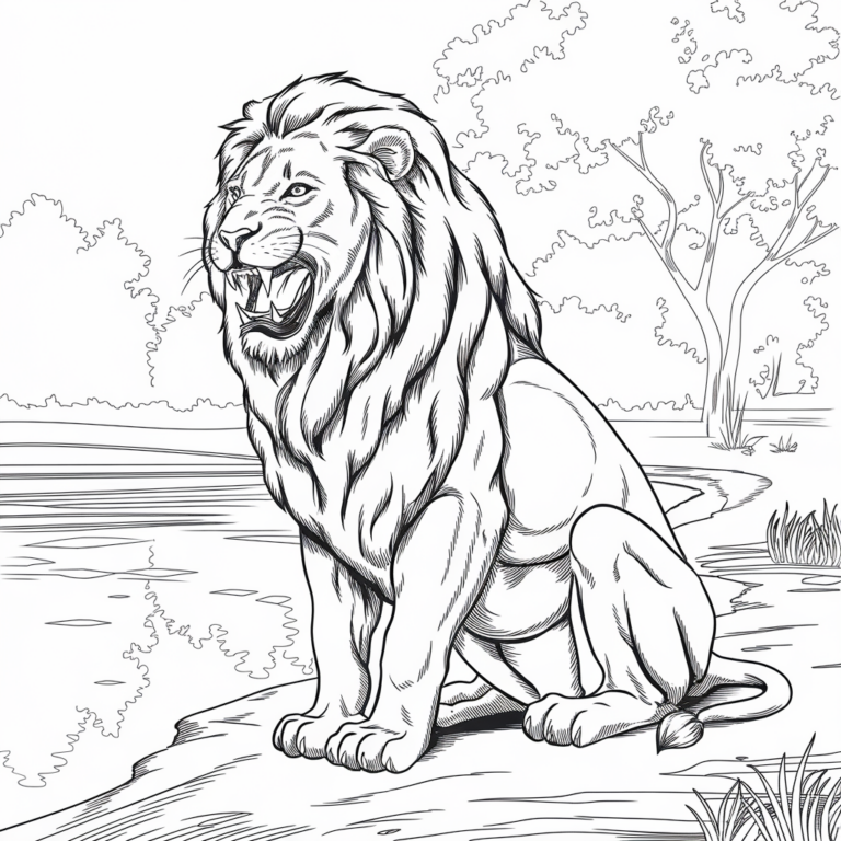 Gambar Singa Mewarnai: Aktivitas Edukatif dan Menyenangkan untuk Anak ...