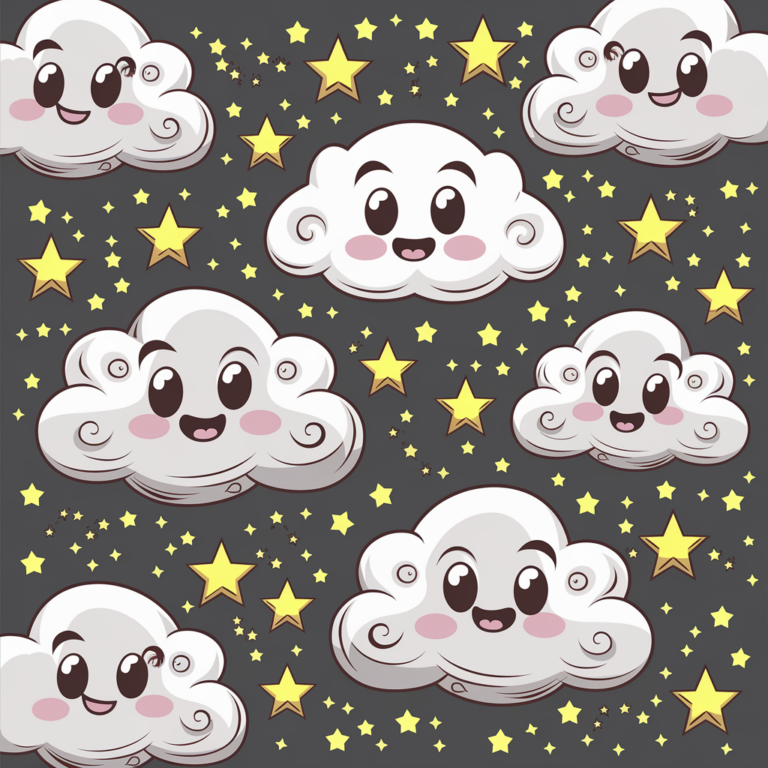 Gambar Awan Kartun Lucu PNG, Ide Kreatif untuk Menghias dan ...