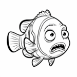 Sketsa Ikan Nemo Hitam Putih - Blog Pengajar Tekno