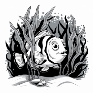 Sketsa Ikan Nemo Hitam Putih - Blog Pengajar Tekno