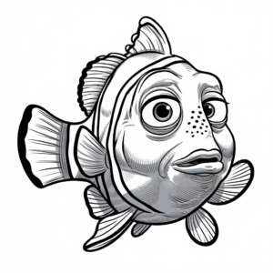 Sketsa Ikan Nemo Hitam Putih - Blog Pengajar Tekno