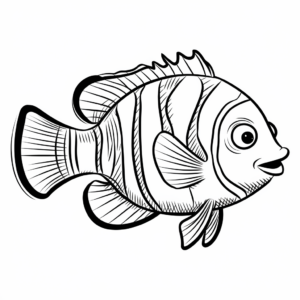 Sketsa Ikan Nemo Hitam Putih - Blog Pengajar Tekno