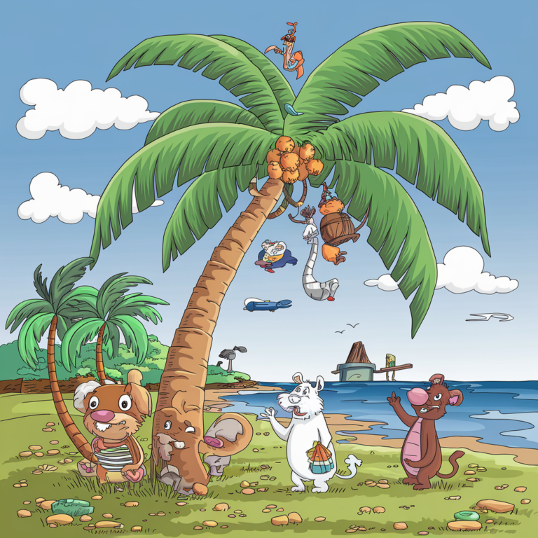 Gambar Pohon Kelapa Kartun PNG - Blog Pengajar Tekno